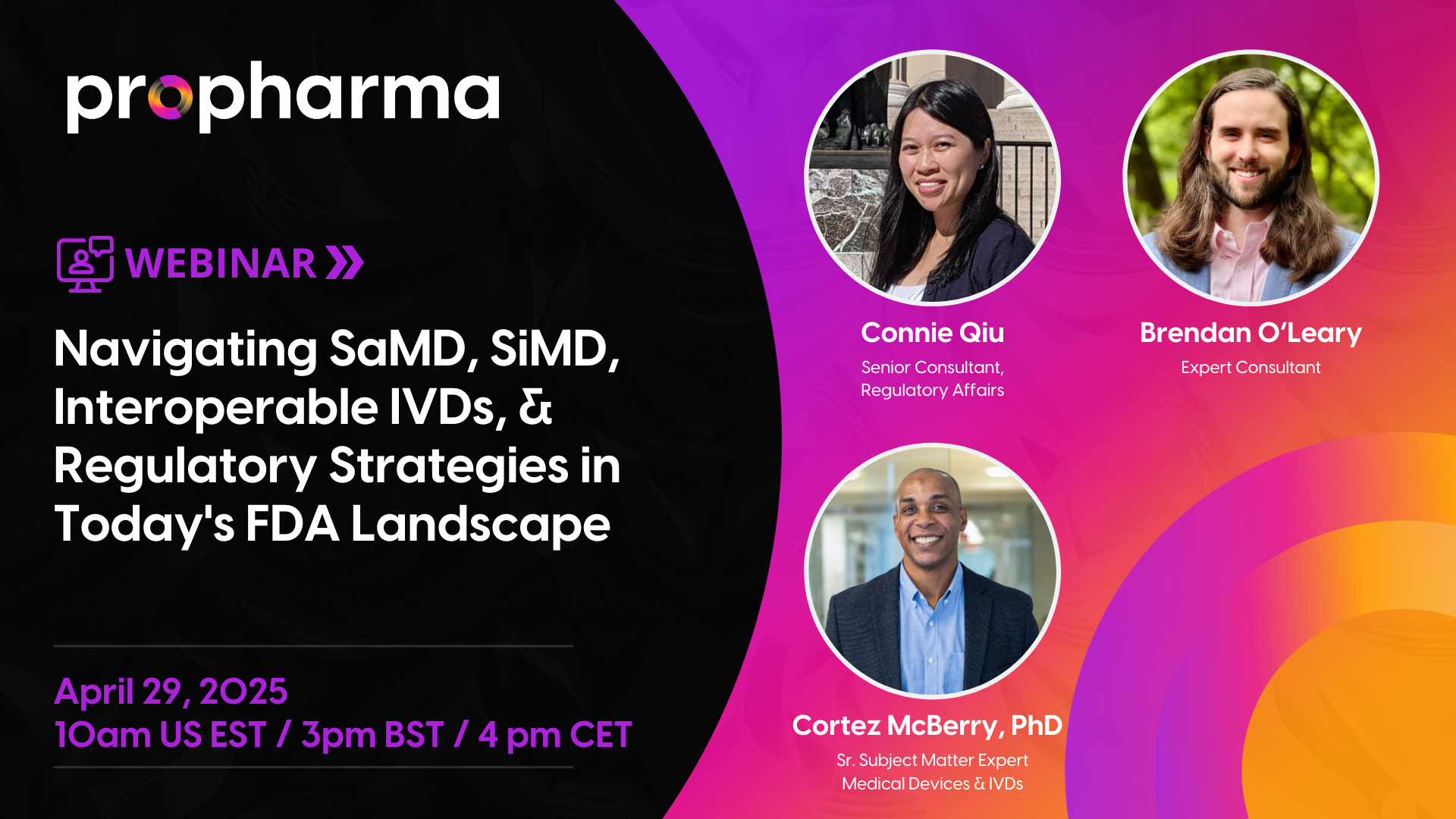 Webinar:Navigating SaMD, SiMD, Interoperable IVDs, and Regulatory Strategies in Today's FDA ...
